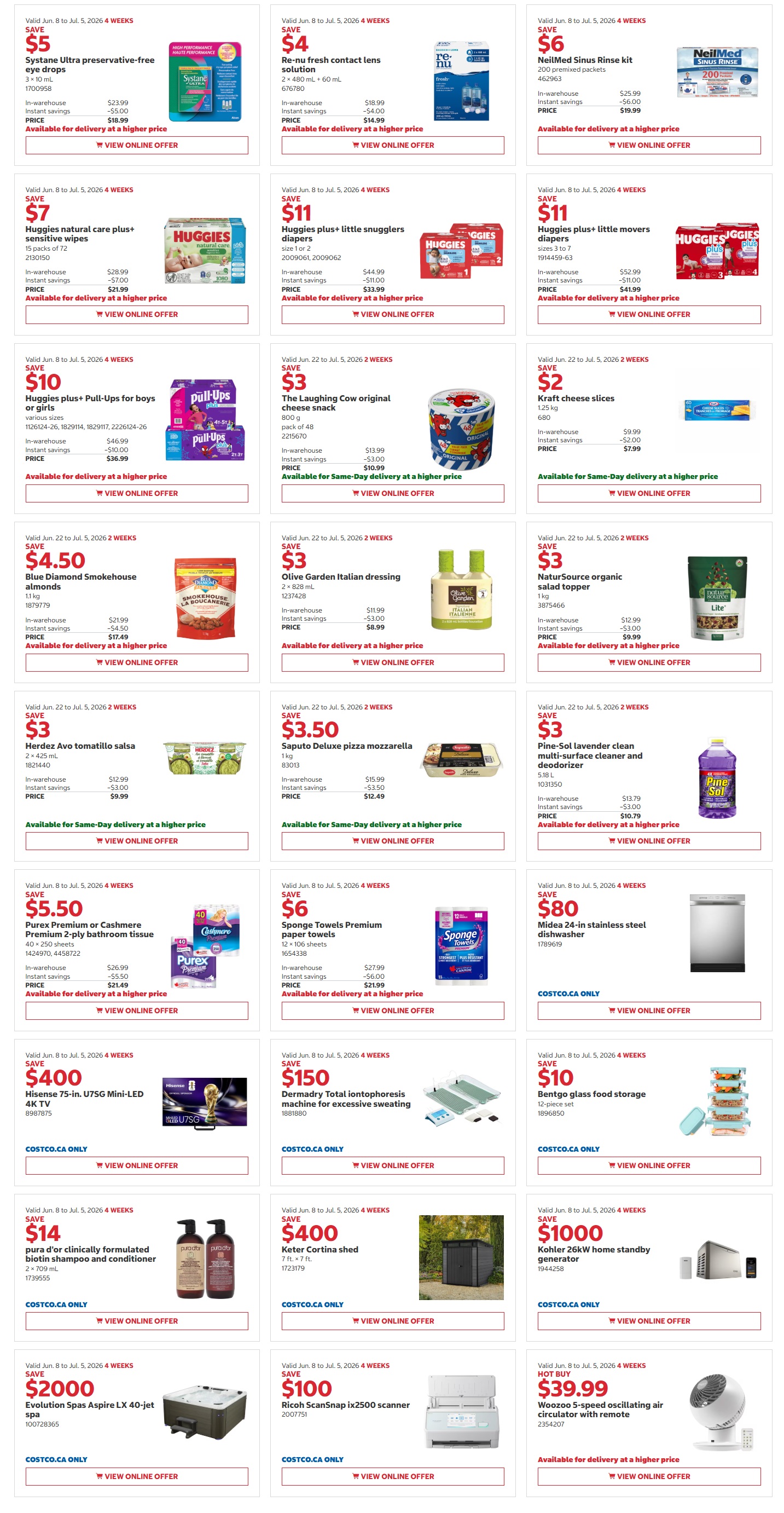 Costco Weekly Ad Circular 7/5/2026